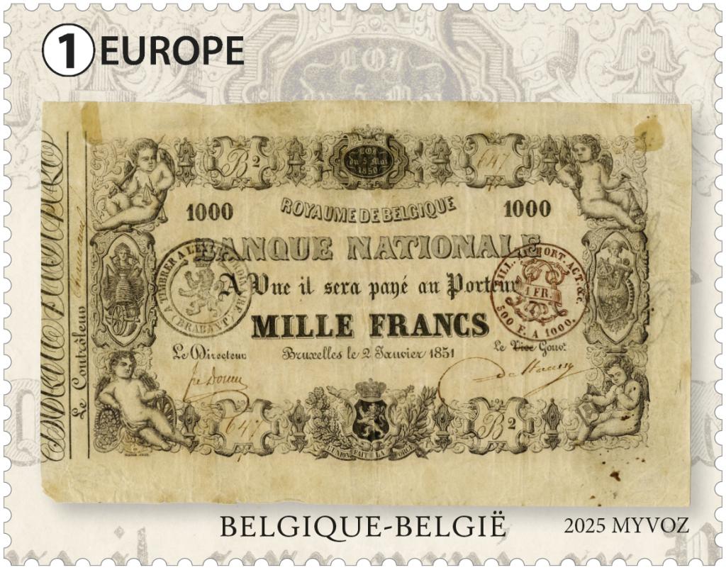 Billets de banque belges iconiques - timbres Europe | eShop